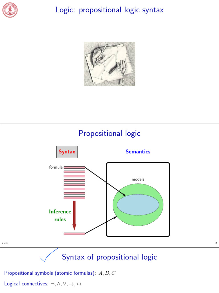 Lacture 2 Propositional-logic(Syntax) | PDF