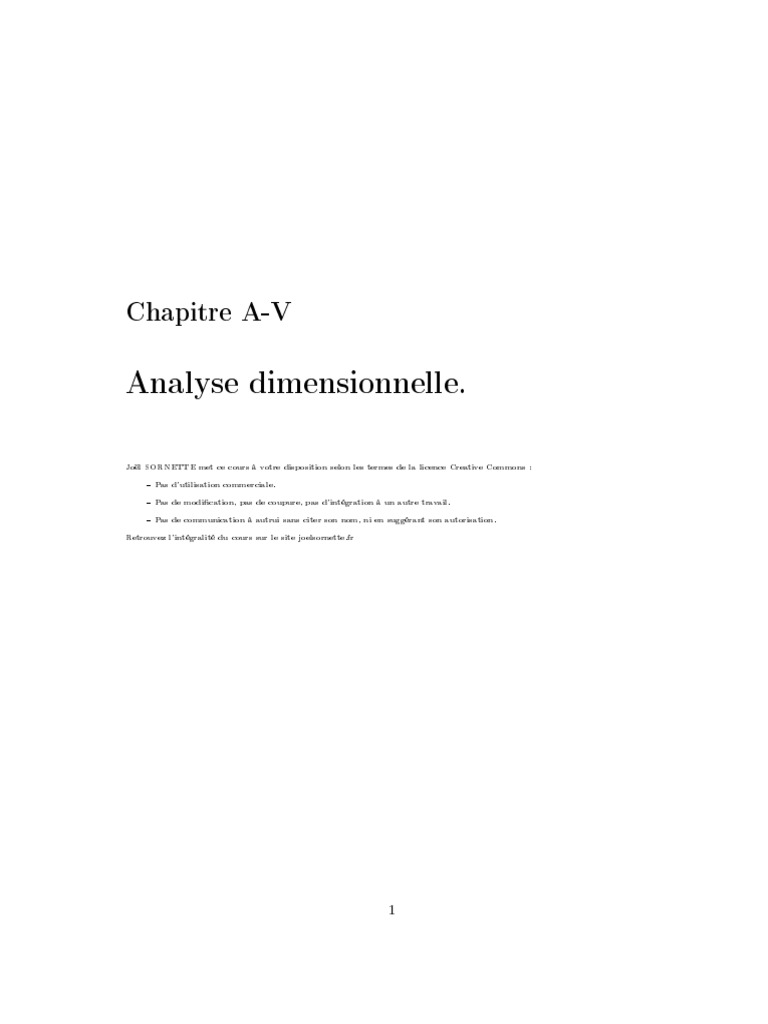 Analyse Dimensionnelle en Physique | PDF | Pascal (Unité) | Physique
