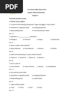 Year 8 Food and Nutrition Worksheet | PDF