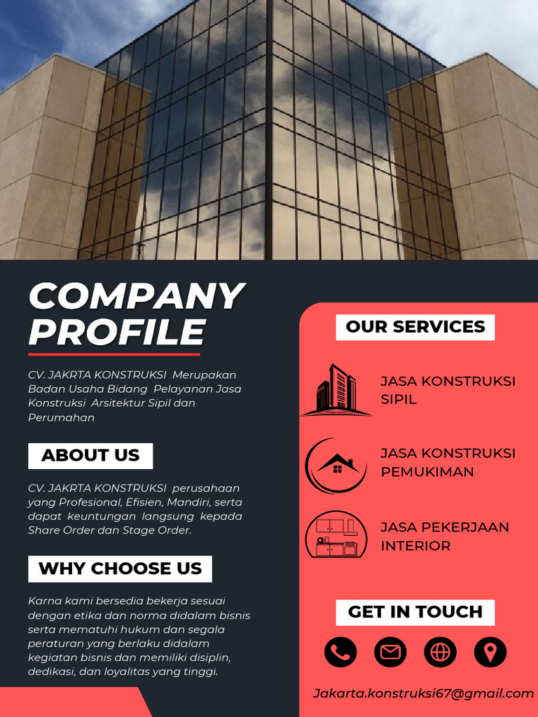 Profil Perusahaan Jasa Konstruksi Jakarta | PDF