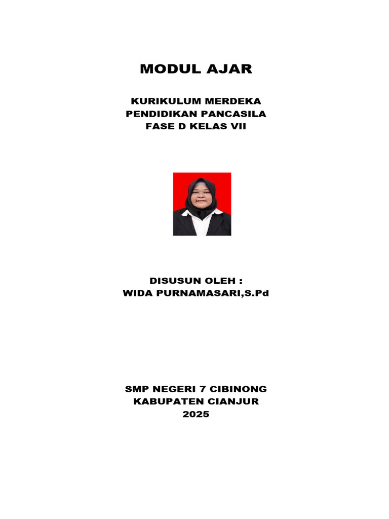modul ajar wida (1) (1) | PDF