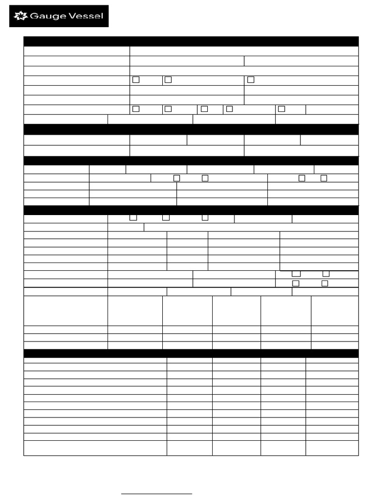 GAUGE VESSELS LTD CHECKLIST | PDF | Tugboat | Ships