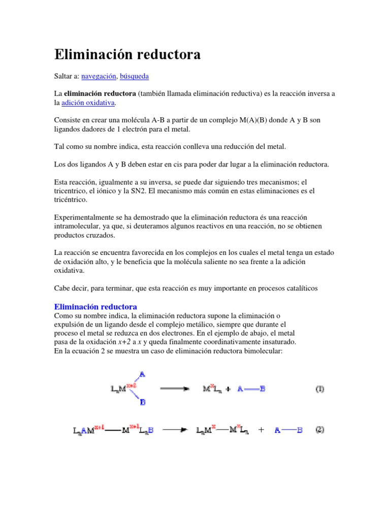 Eliminación Reductora | PDF | Métodos y materiales de enseñanza