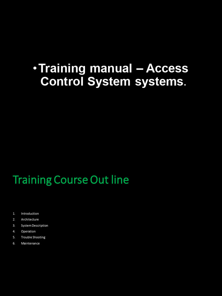 Lenel Access Control Training Manual | PDF | Access Control | Computer ...