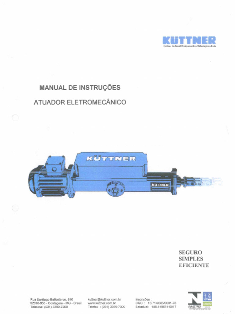 Manual Atuador Eletromecanico | PDF