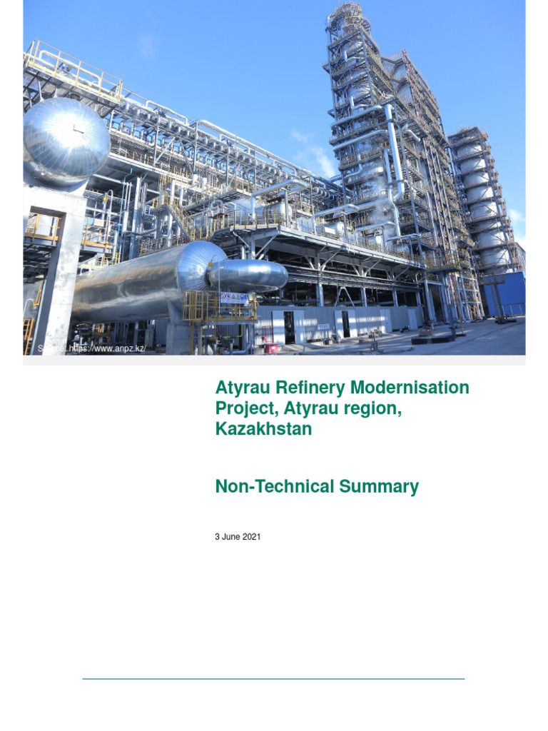 Atyrau Refinery Modernisation Overview | PDF | Oil Refinery ...