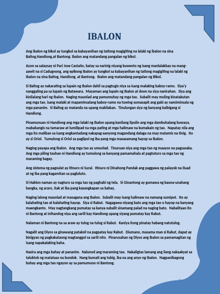Ibalon | PDF