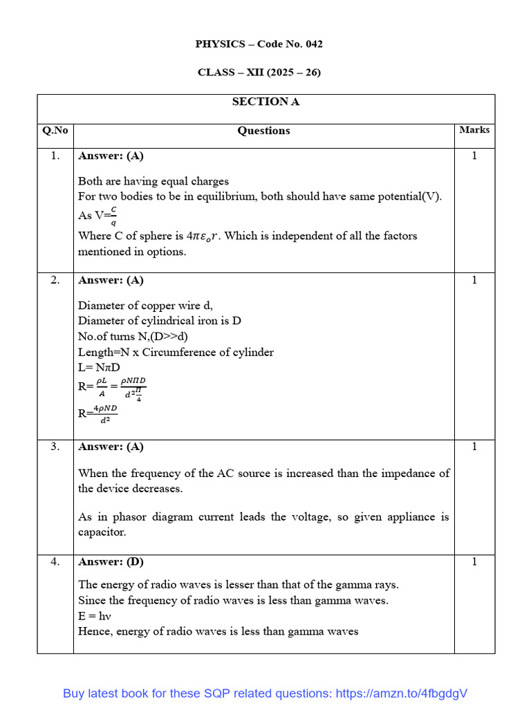 Physics-MS State Board | PDF | Magnetic Field | Electric Current