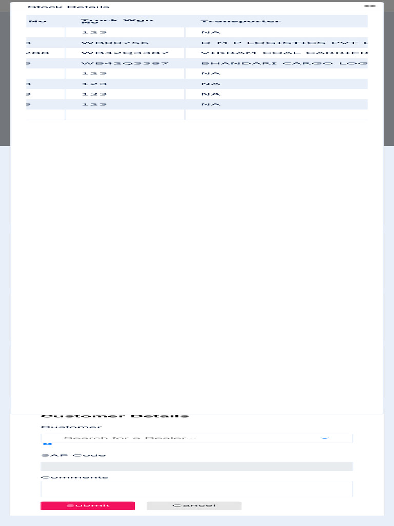 Dispatch Entry | PDF