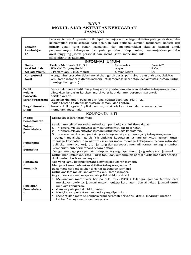 Modul Observasi Kelas 2 | PDF