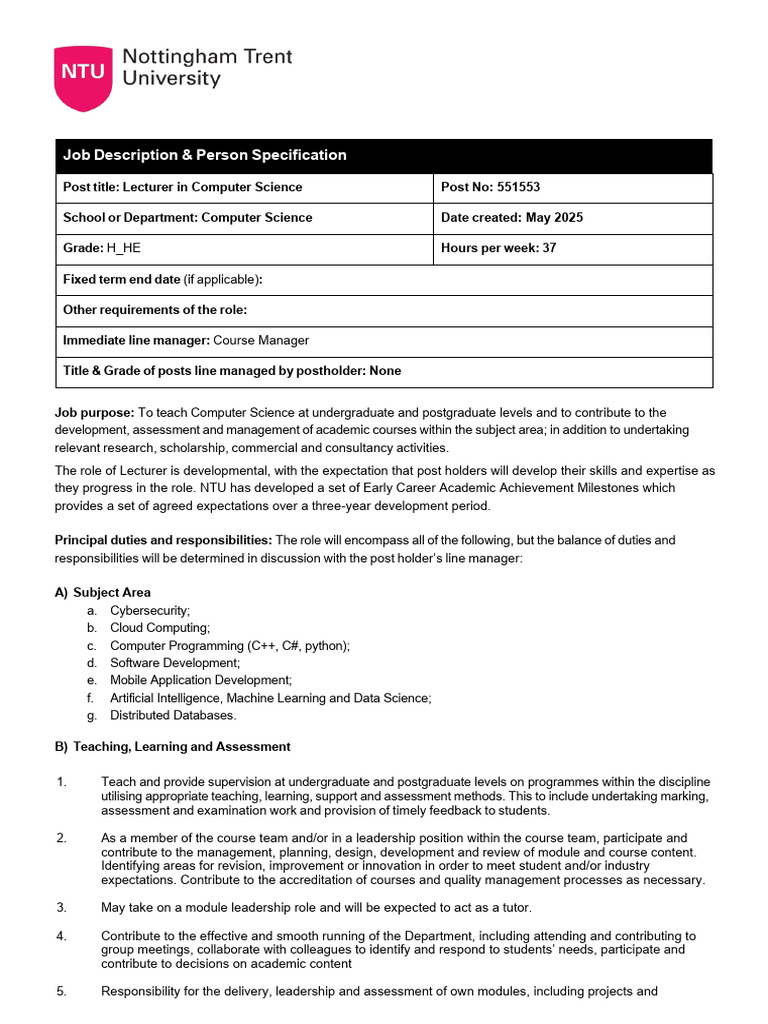 Lecturer - JDPS - May 2025-1 | PDF | Computer Science | Science