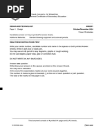 2025 Mechanical EGD PAT - Grade 10 | PDF | Drawing | Computer Aided Design