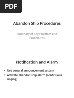 Abandon Ship Drill Procedures | PDF | Water Transport | Shipping