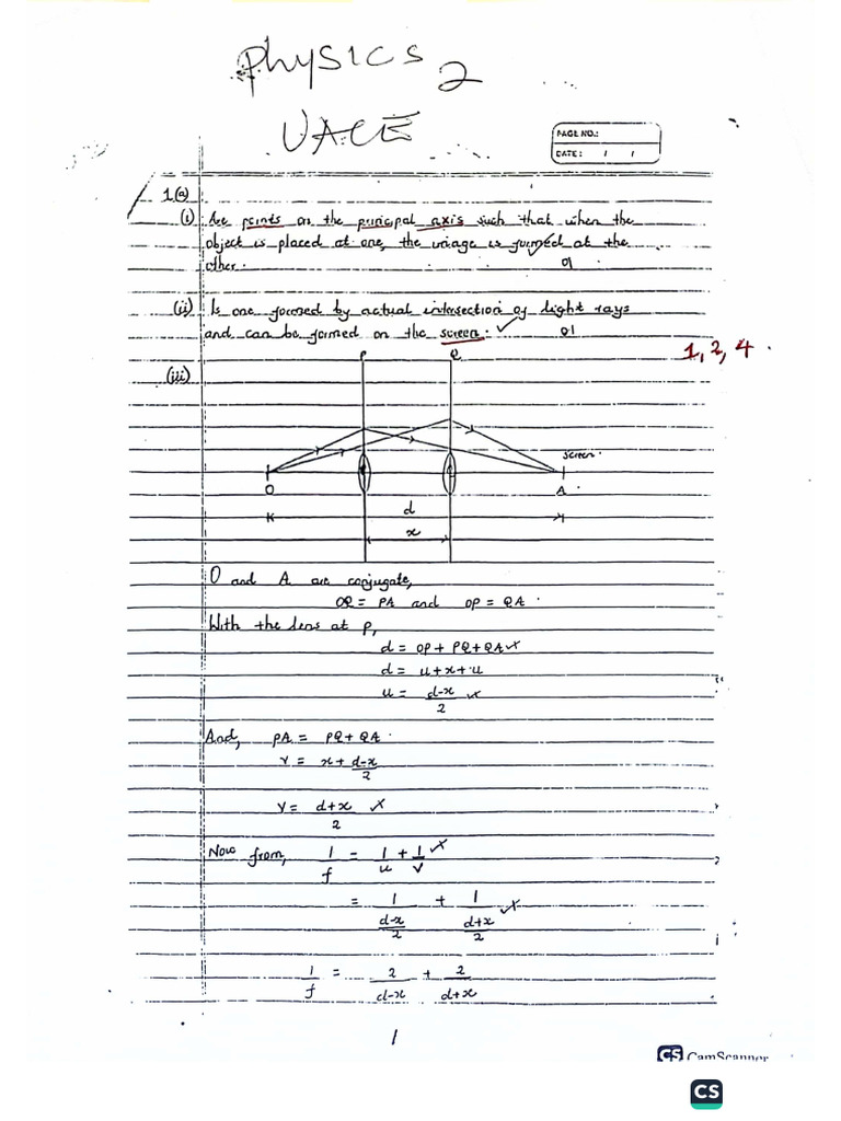 Worked Questions Physics Paper 2 Uace | PDF