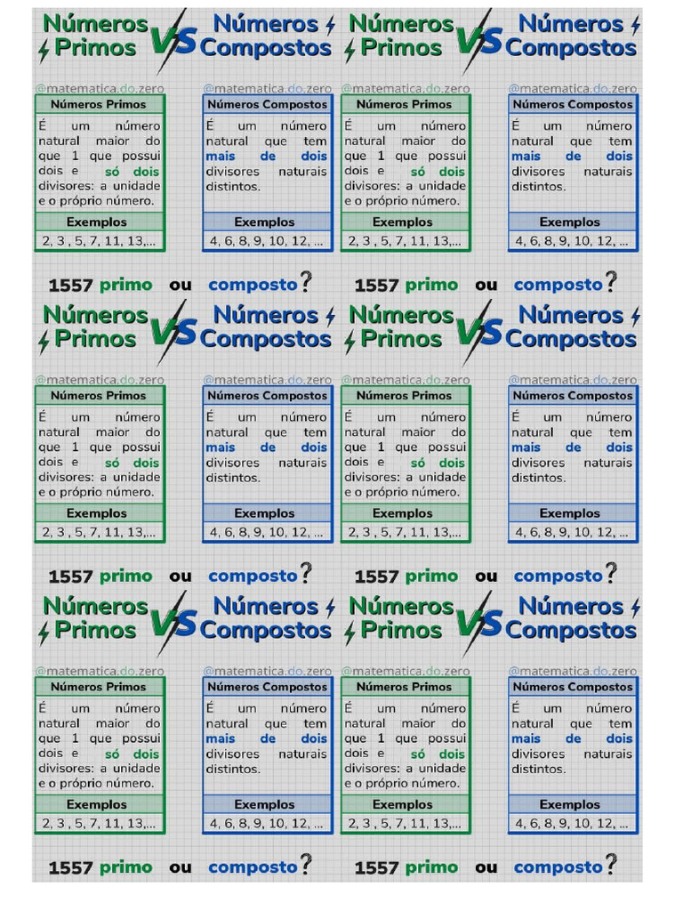 Recuperação Do Segundo Semestre Números Primos e Composto, MDC e MMC ...