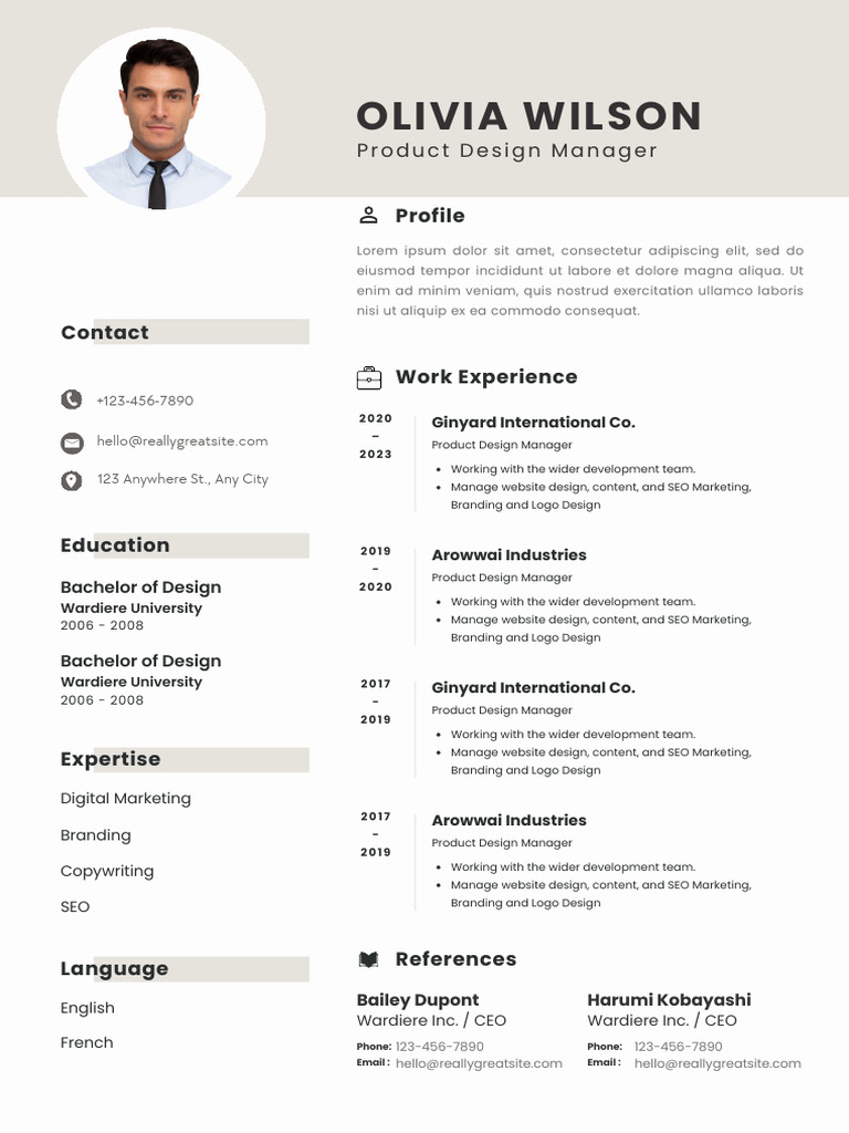 Simple Professional CV Resume | PDF