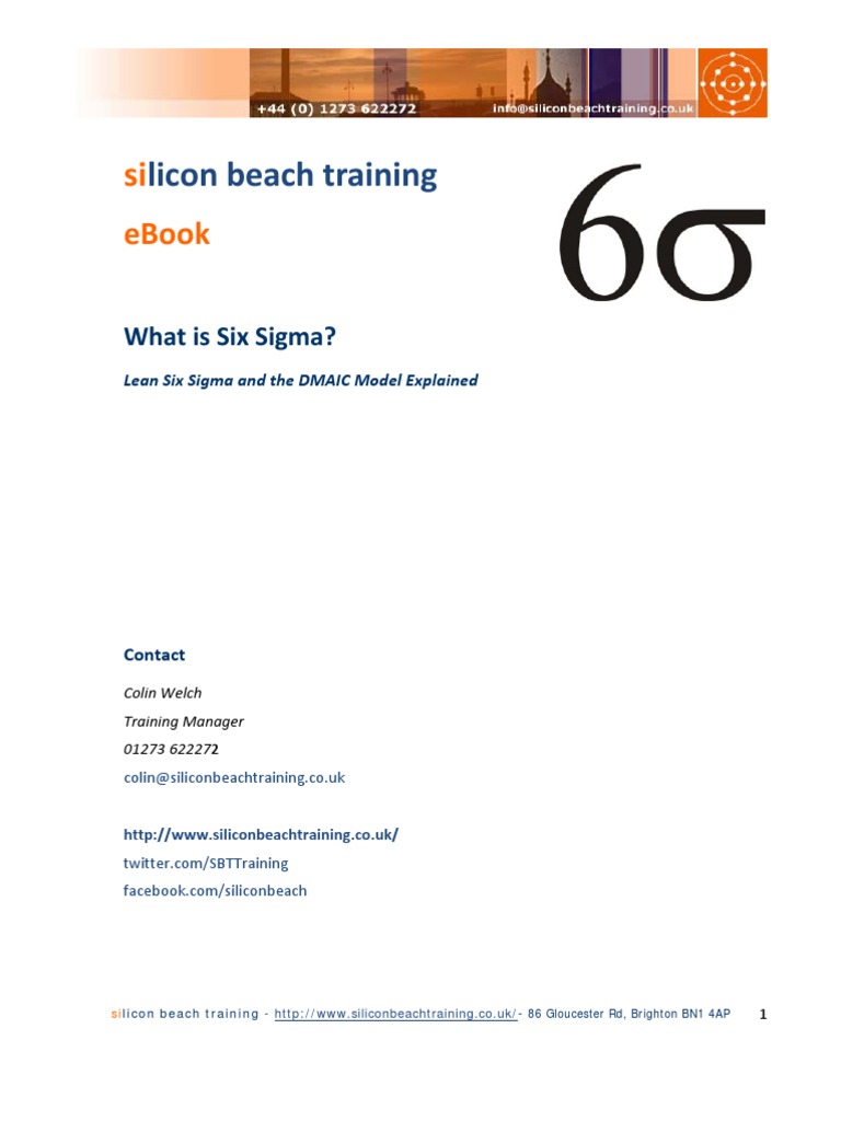 Six Sigma Training and Benefits Guide | PDF