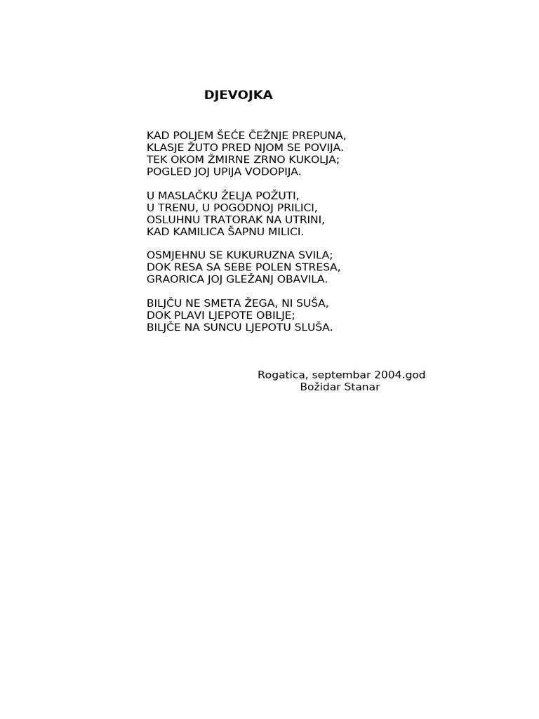 DJEVOJKA | PDF