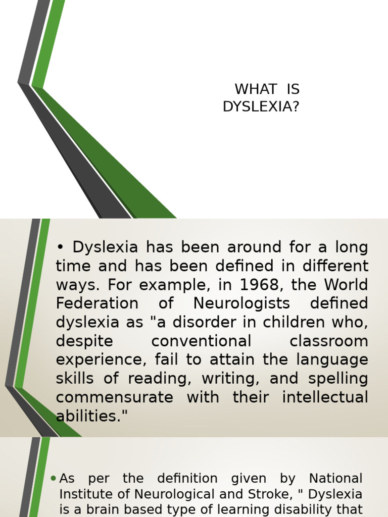 Dyslexia | PDF