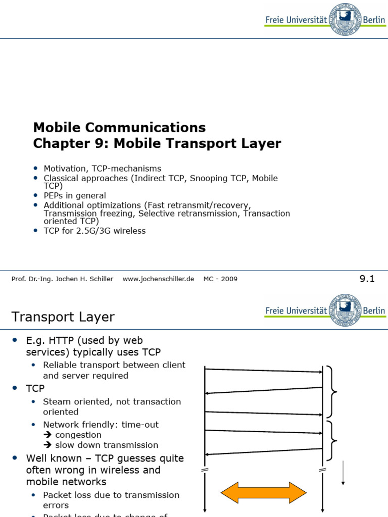 C09-Transport Protocols1 | PDF | Transmission Control Protocol | Network Congestion