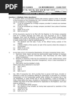 CMA Inter Law Test Suggested Answer - Dec 2024 | PDF | Limited ...