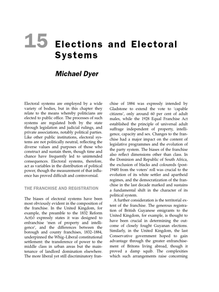 Understanding Electoral Systems and Biases | PDF | Voting | Electoral ...