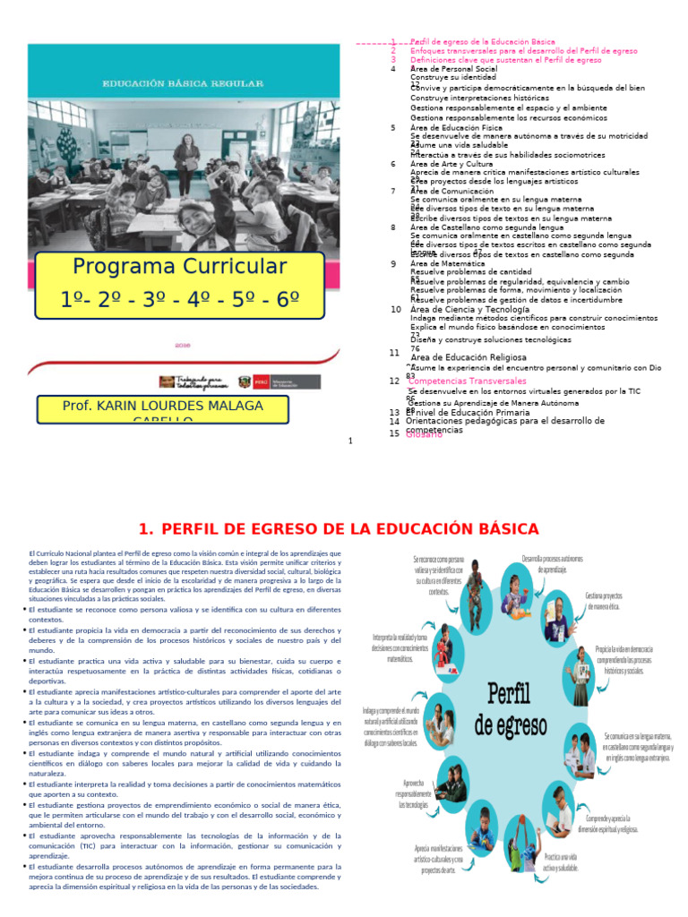 Curriculo Primaria 1º A 6º Grado | PDF | Plan de estudios | Enseñando