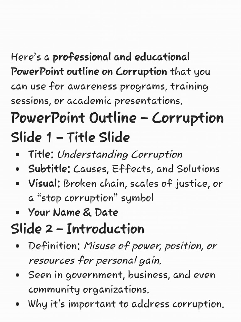 Corruption | PDF