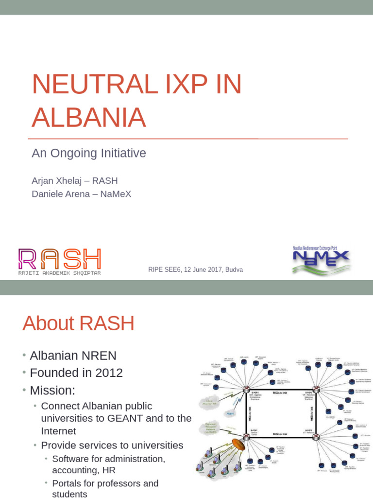 SEE6-Neutral IXP Albania | PDF | Internet Service Provider | Computer Networking