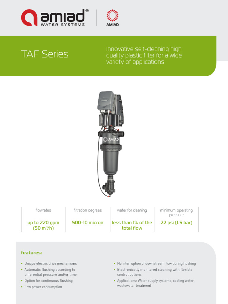 TAF Irrig Letter USA 2015 | PDF | Filtration