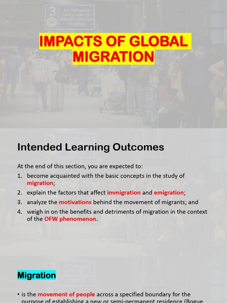 Understanding Migration Factors | PDF | Human Migration | Immigration