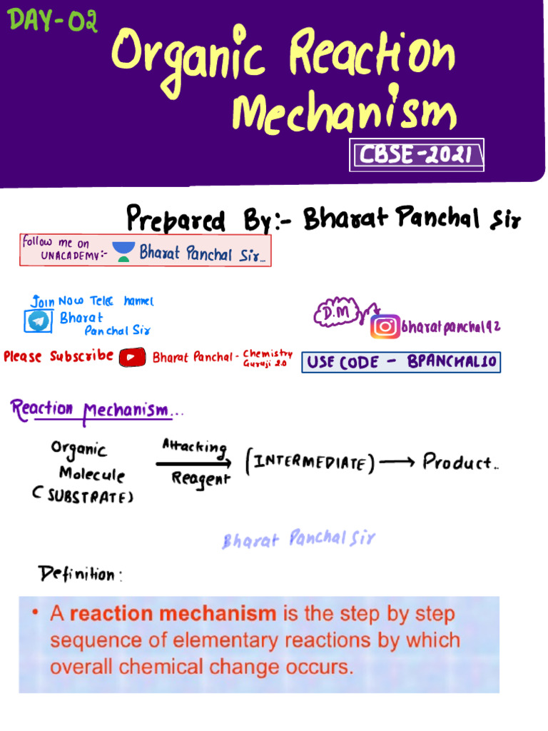 Organic Mechanism in Basic | PDF | Chemical Reactions | Chemical Bond