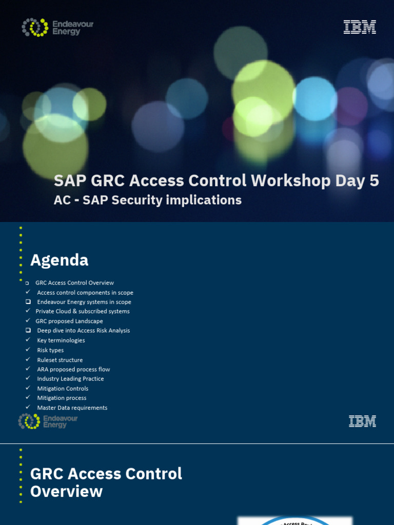SAP GRC Access Control Workshop Overview | PDF | Access Control | Risk