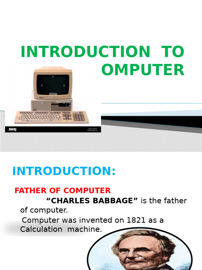 Introduction To Computer PPT Gayathraa | PDF