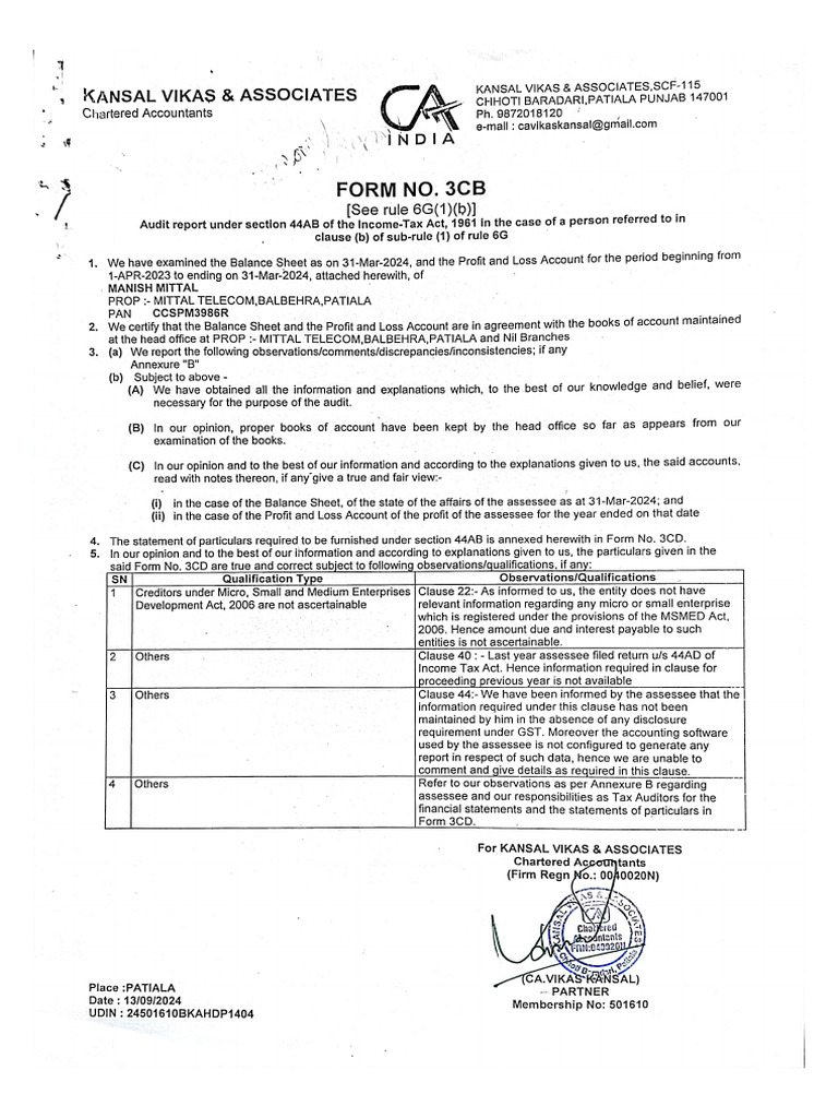 Balance Sheet 2023-24 | PDF