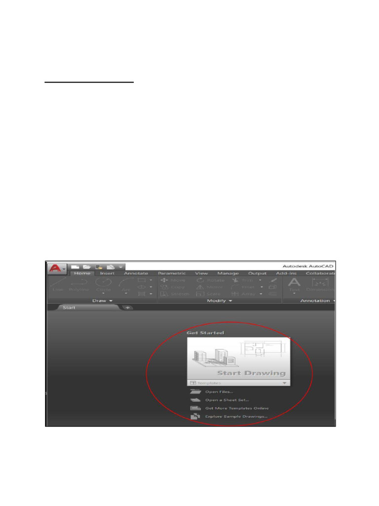 AutoCAD Software User Interface Guide | PDF | Auto Cad | Menu (Computing)