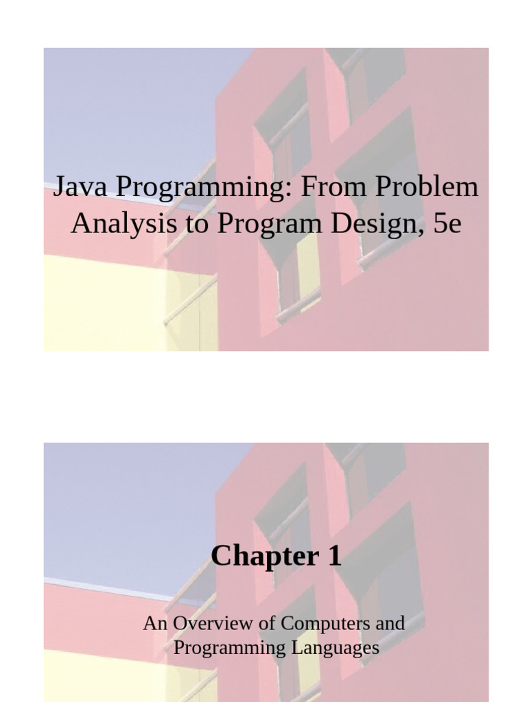 Overview of Computers and Programming | PDF | Computer Programming ...