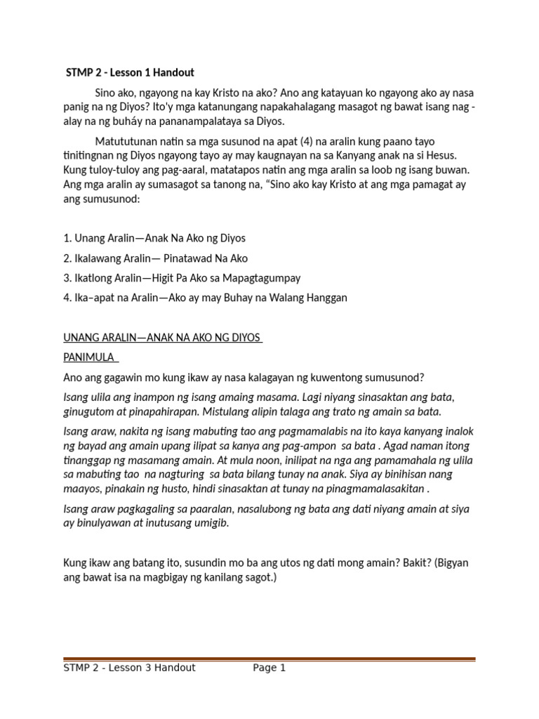 STMP-2-1-Handout (1) | PDF