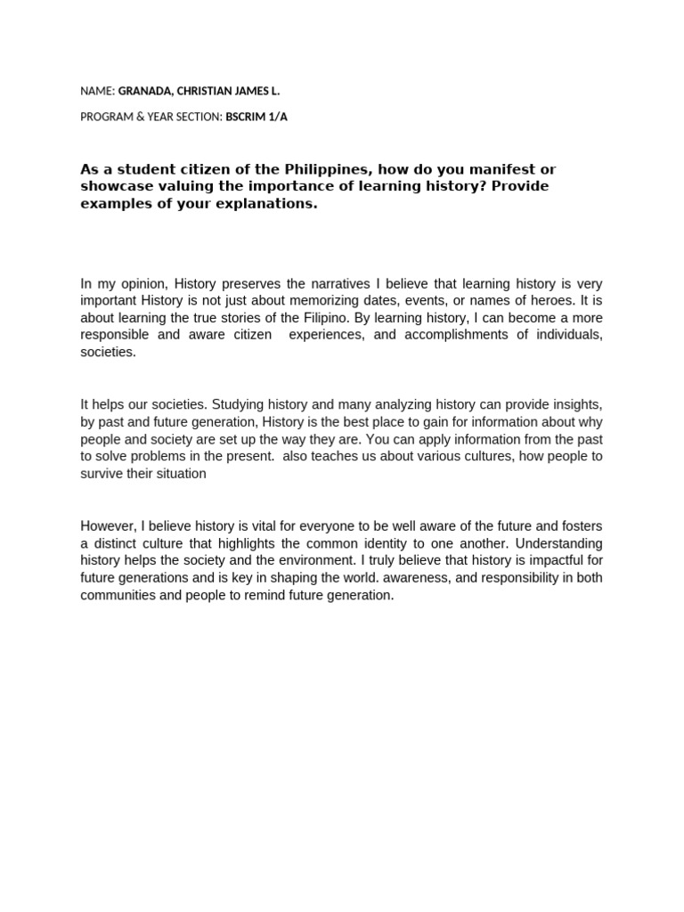 Granada, Christian James L. Bscrim 1a | PDF