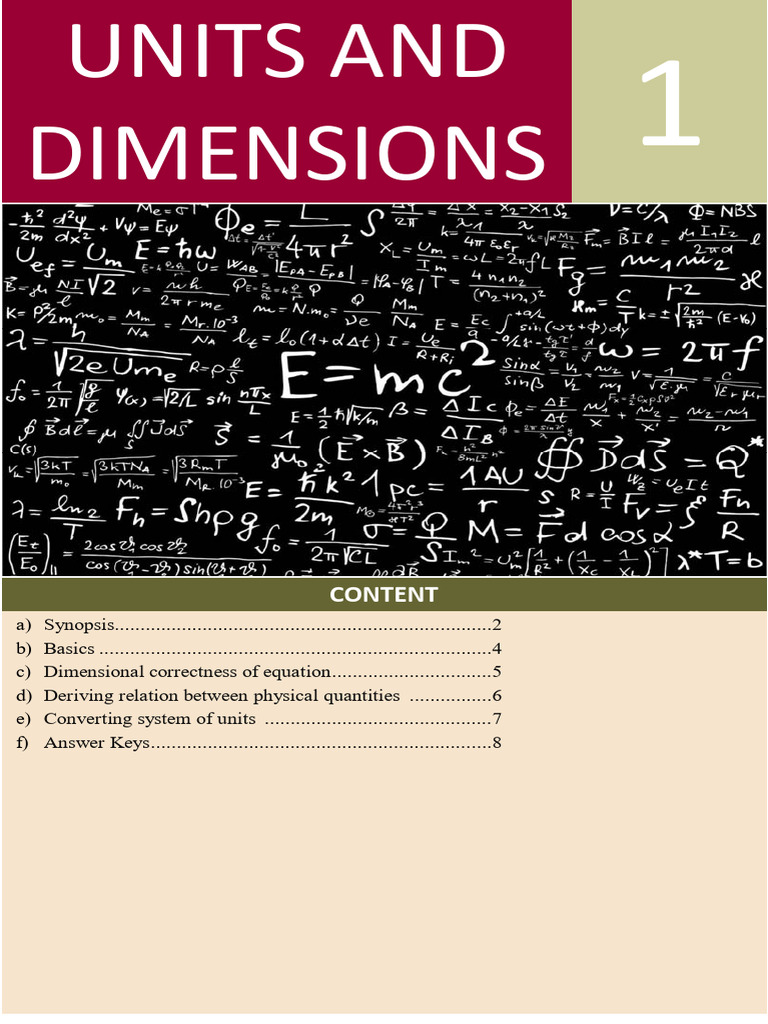 A Sheet Units and Dimensions | PDF | Force | Quantity