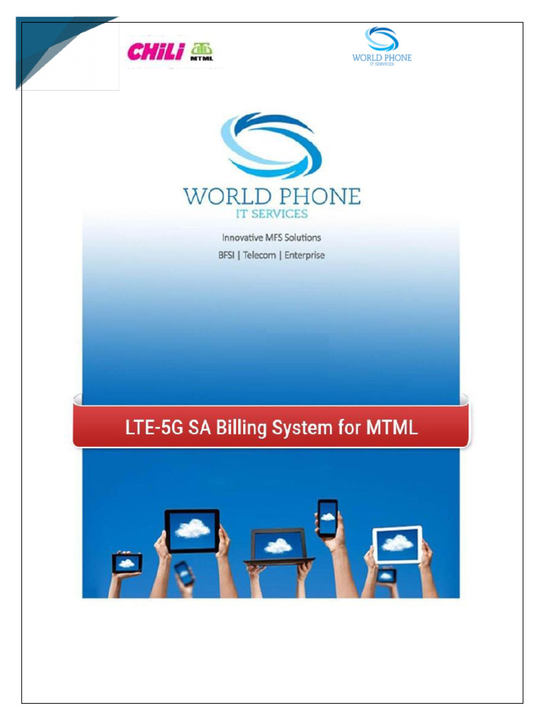 Unified Billing Proposal 5G SA and LTE Network MTML - Ver 1.0 | PDF ...