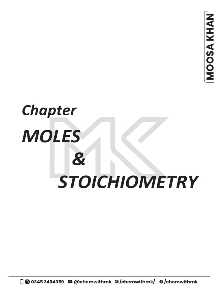 Moles and Stoichiometry Basics Guide | PDF | Redox | Molecules