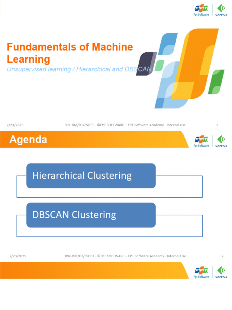 Session 11 Hierarchical DBSCAN | PDF | Cluster Analysis | Statistical Classification