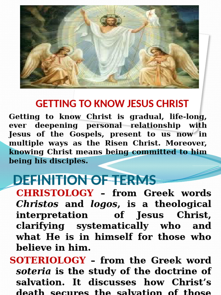 Getting To Know Jesus Christ | PDF | New Testament | Jesus