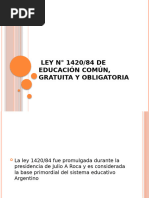 Ley 1420 Ficha Resumen | PDF