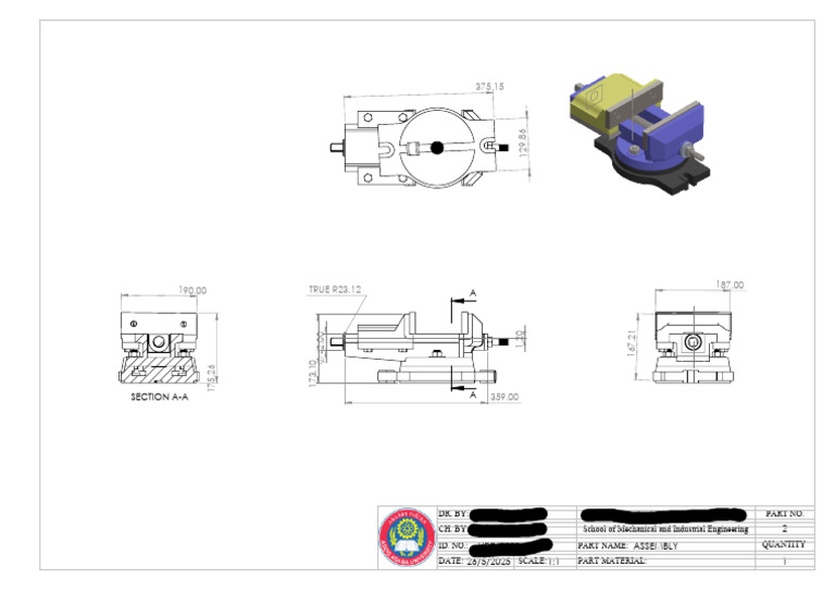Mechanical Engineering Assembly Document | PDF
