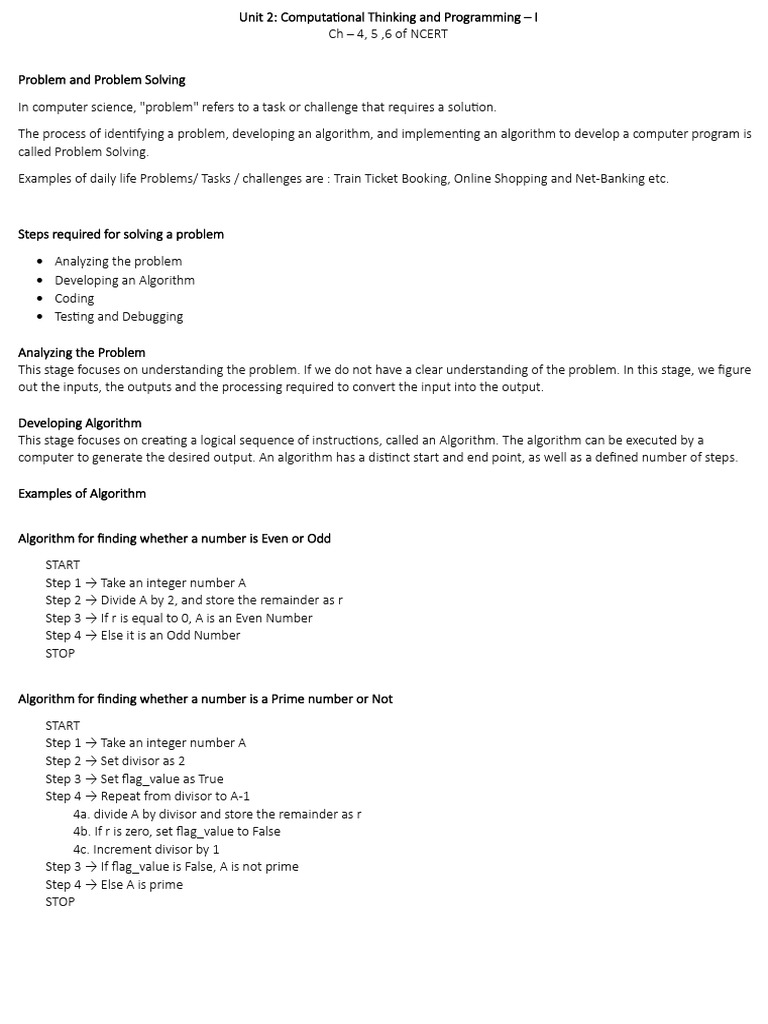 Computational Thinking in Programming | PDF | Python (Programming ...