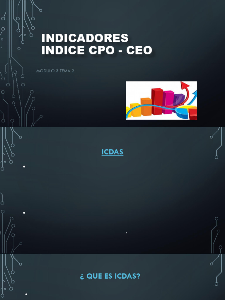 MODULO 3 TEMA 2 INDICE CPO - CEO | PDF | Diente | Anatomia dental