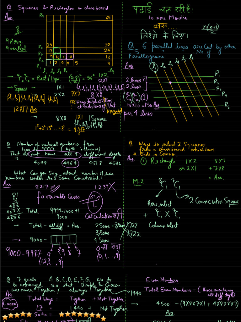 Permutation and Combination - L-3 (Class Notes) - Gap Method, String ...