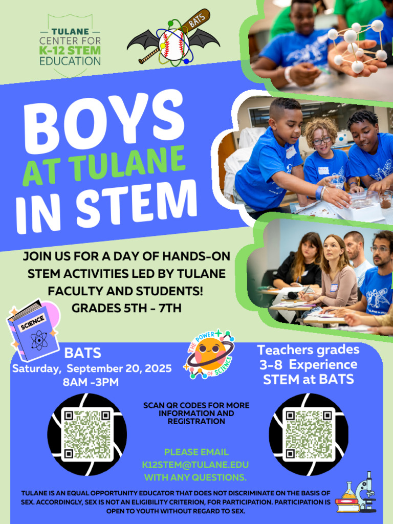 STEM Day at Tulane for Grades 5-7 | PDF